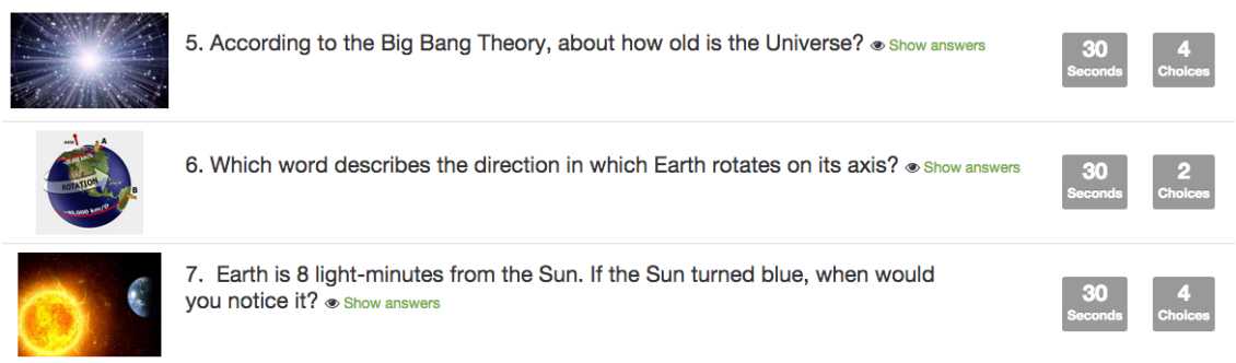 World Space Week kahoots | Play now