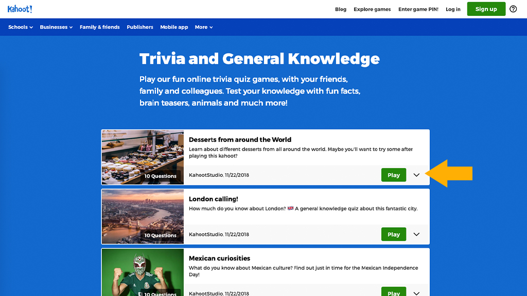 Guide to Kahoot!’s new website | Explore section & blog