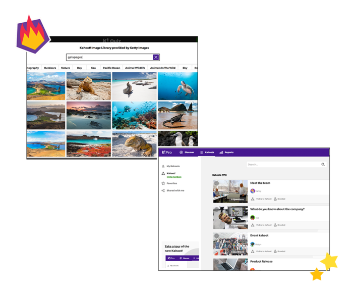 Save time creating games with Kahoot! image library