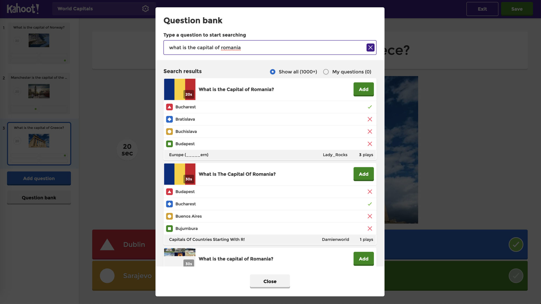 Create kahoots faster and more easily | New game creator