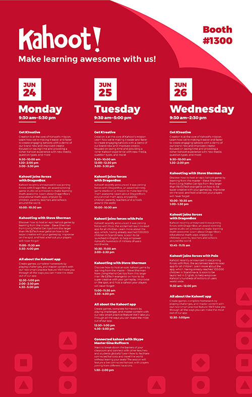 ISTE 2019 Kahoot! program | Meet us in Philadelphia!