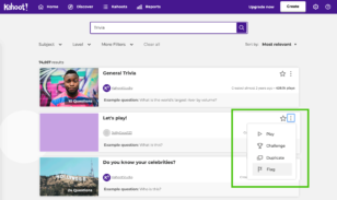 Inappropriate content on Kahoot! - Read our guidelines!
