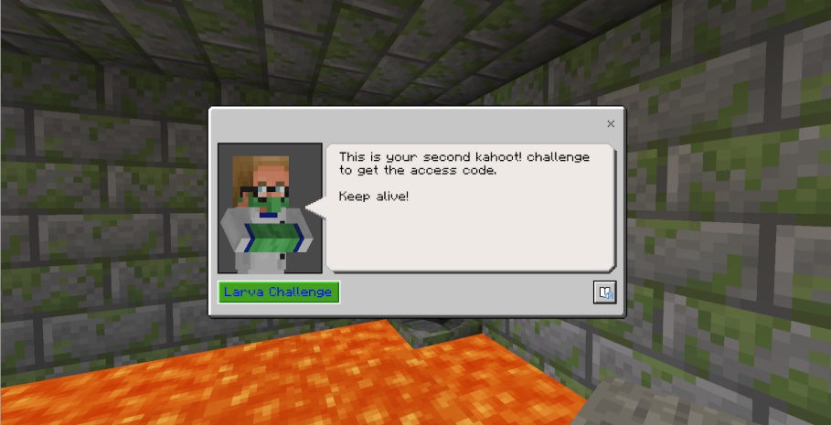 App smashing Kahoot! challenges and Minecraft to learn at home