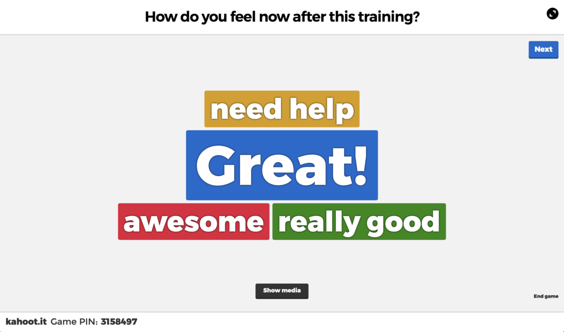 Engaging storytelling techniques in presentations with Kahoot!