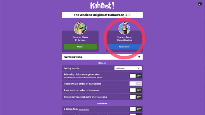 Virtual Halloween party ideas from Kahoot!