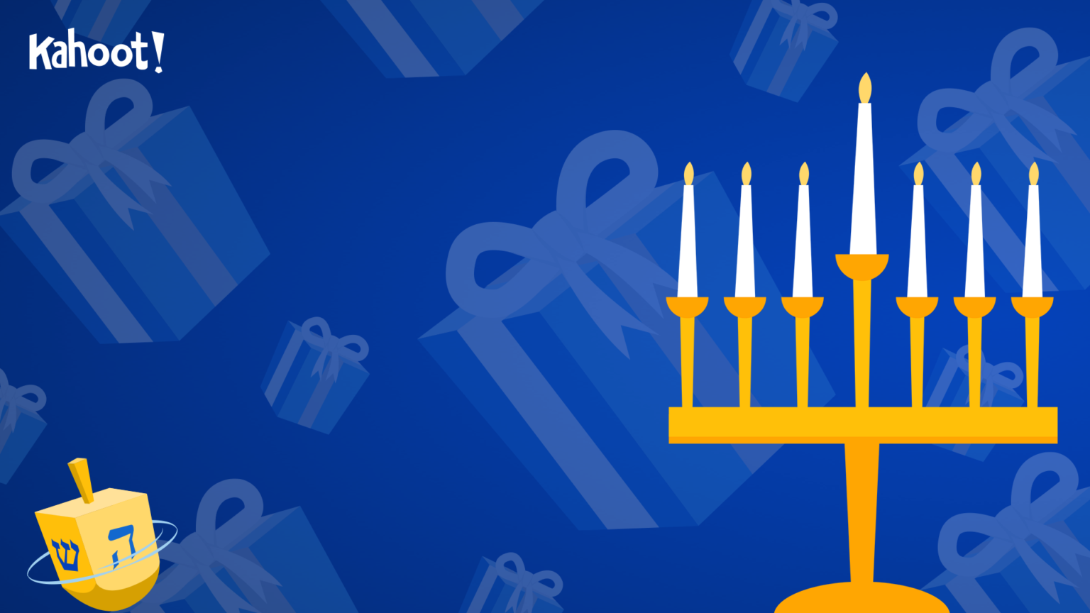 Festive virtual backgrounds for video calls by Kahoot!