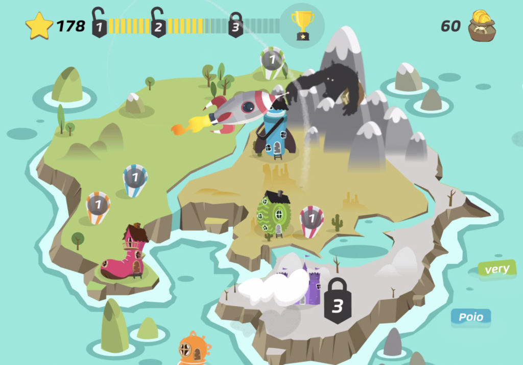 Practice letters with Poio Read's space mission