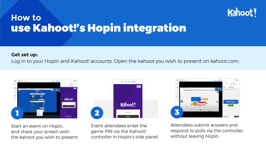 Hopin integration | Deliver virtual experiences with Kahoot and Hopin