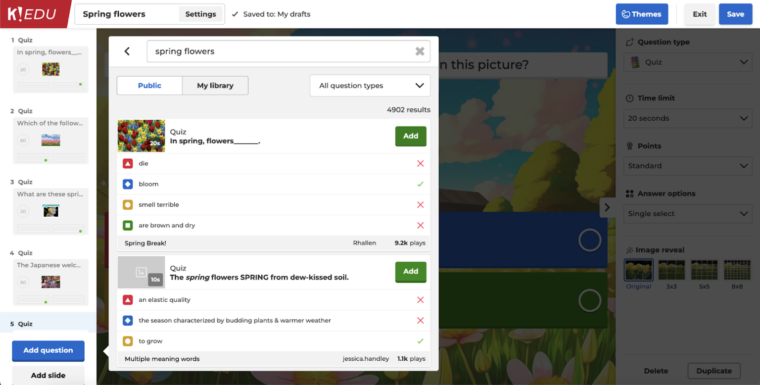 Kahoot! | Give your kahoots a Spring refresh with our latest features!