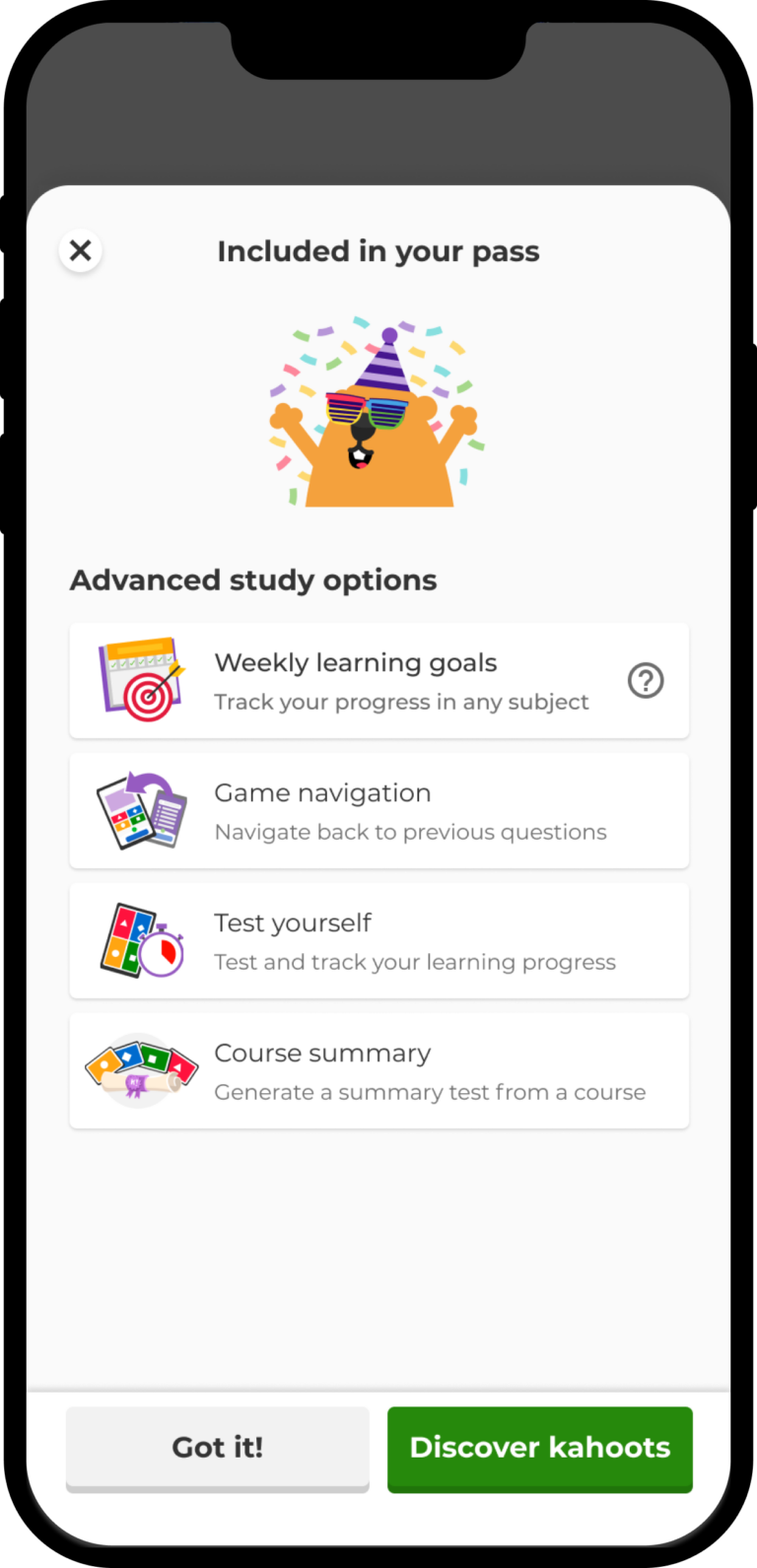 Provide a powerful study tool for student-led learning with student passes