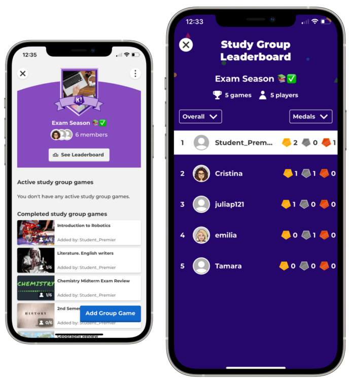 Kahoot! Study | Flash cards, study groups and presentation layouts