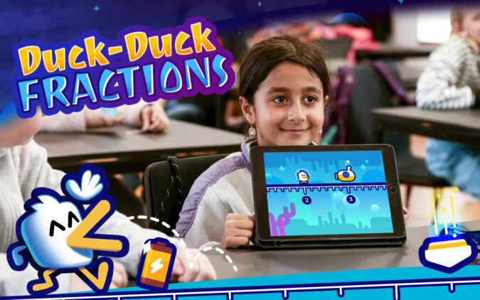 Launch your students into the world of fractions with Duck-Duck Fractions!