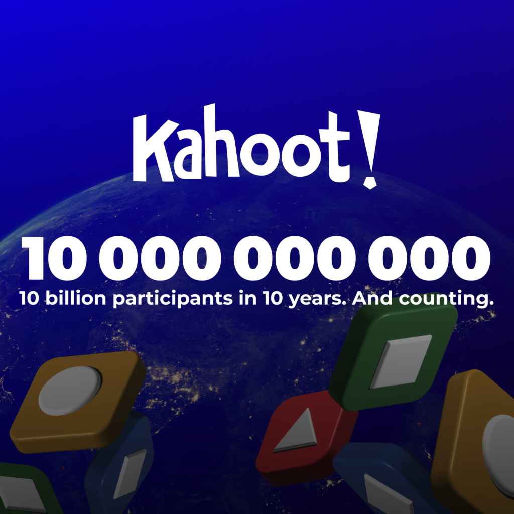 Kahoot! reaches milestone of 10 billion global participants since launch