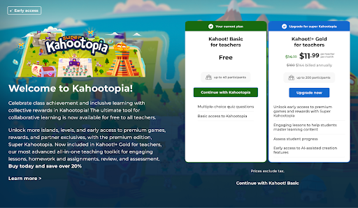 Kahoot! | Embrace the future of learning in Kahootopia