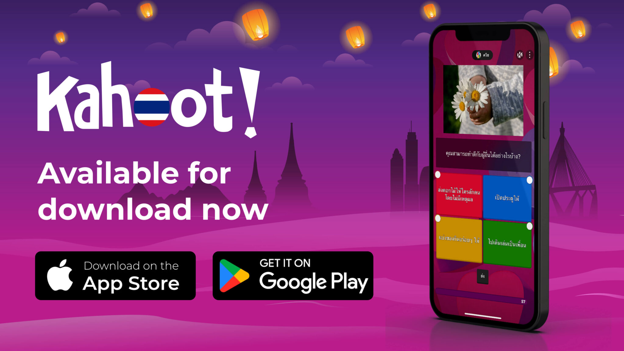 Kahoot! is now available in Thai