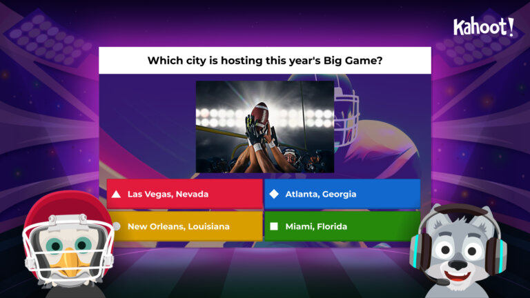 4 ways to celebrate the big game with Kahoot!