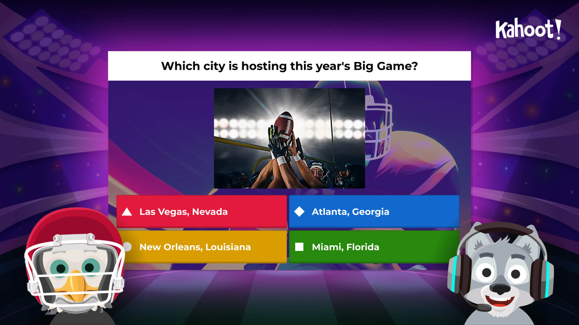 4 ways to celebrate the big game with Kahoot!