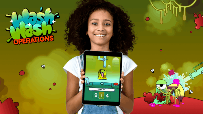 Help kids master operations with Wash-Wash Operations