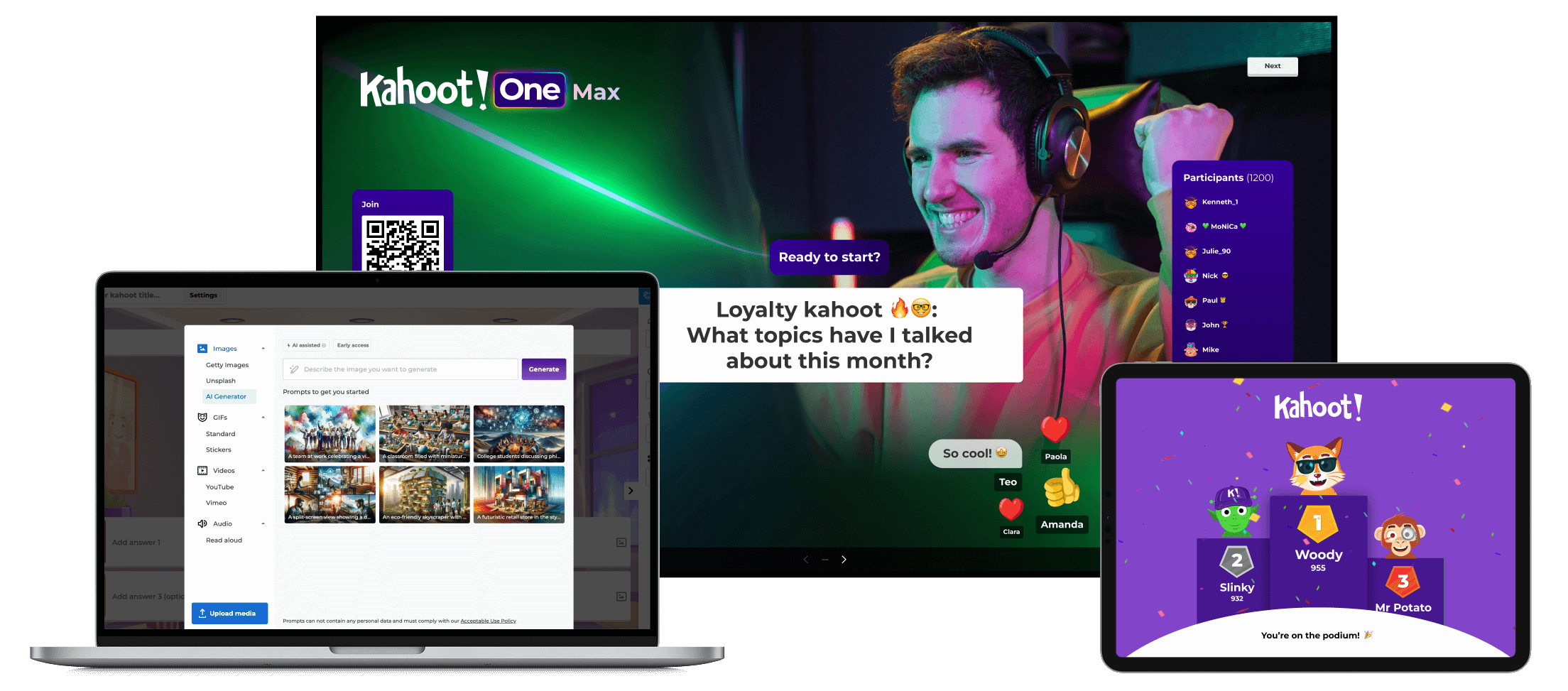 Kahoot! One Max for streamers | Grow and engage your online community